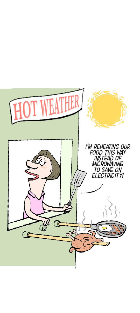 Hot Weather Funny Cartoon