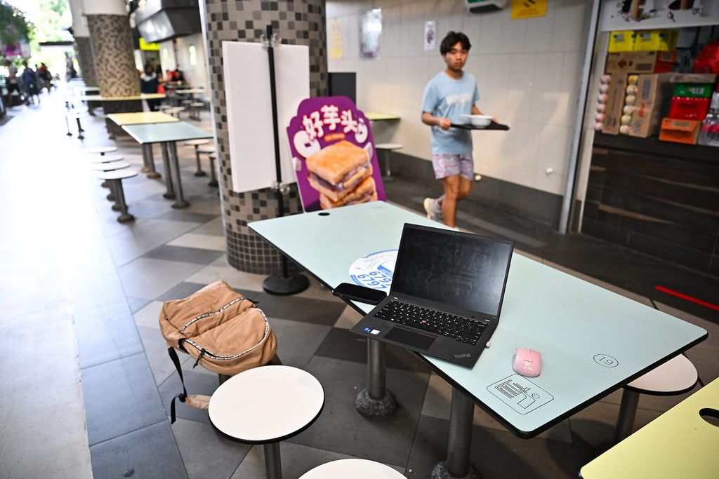 Hogging or fair game? Singapore’s ‘chope’ culture in pictures